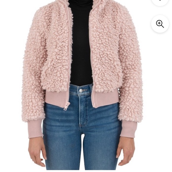 Cyn & Luca | Jackets & Coats | Cyn Luca Faux Sherpa Bomber Jacket ...